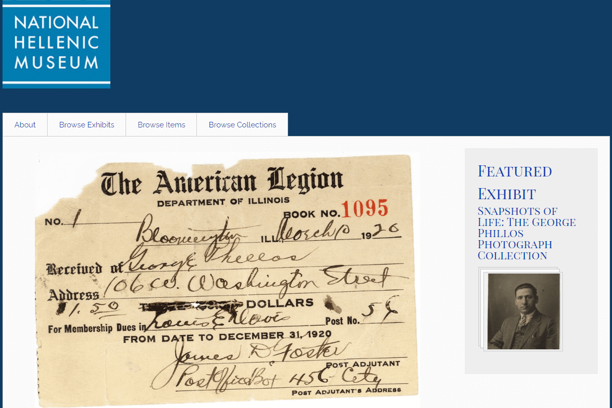 Virtual Exhibits - National Hellenic Museum